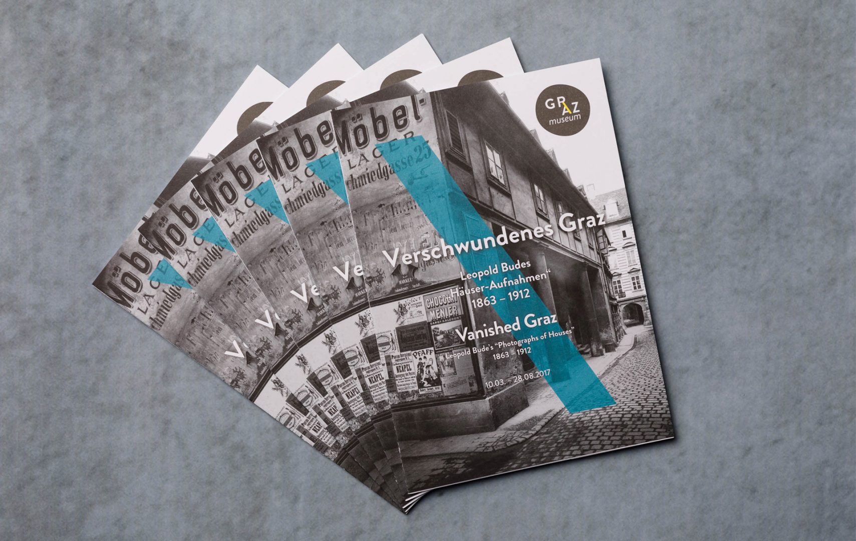 Leporello-Folder für das GrazMuseum | Designagentur look! design
